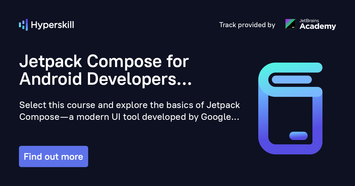 Jetpack Compose for Android Developers · Hyperskill