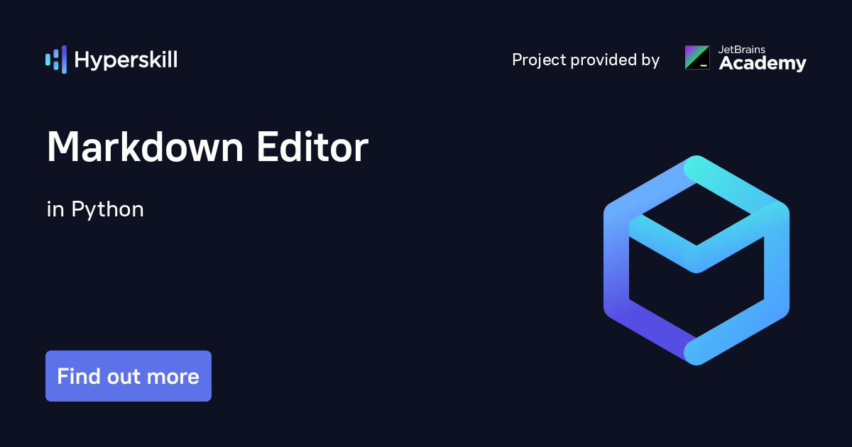 Markdown Editor · Hyperskill