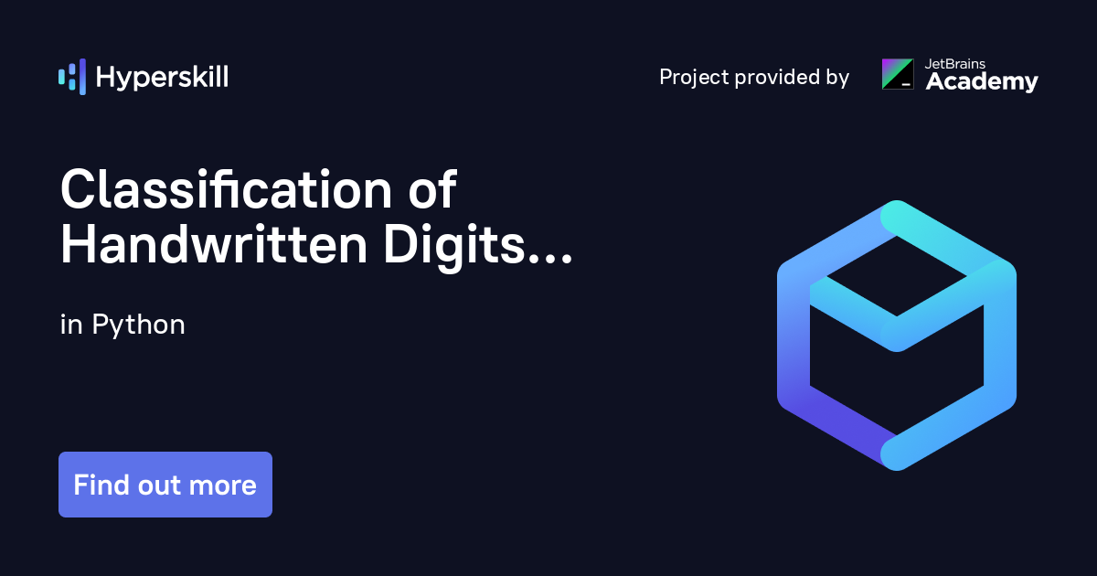Classification of Handwritten Digits · Hyperskill