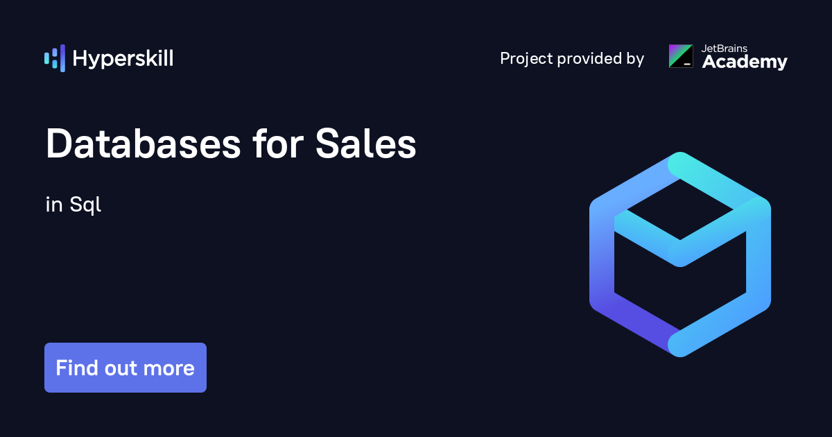 Databases for Sales · Hyperskill