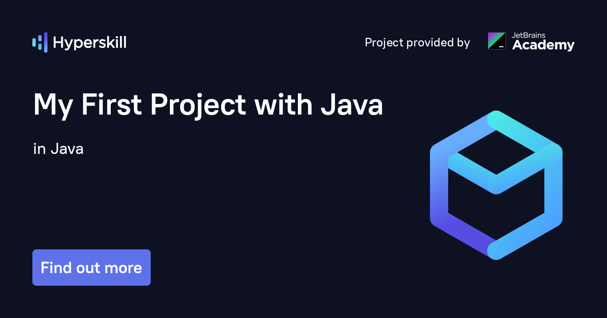 My First Project with Java · Hyperskill