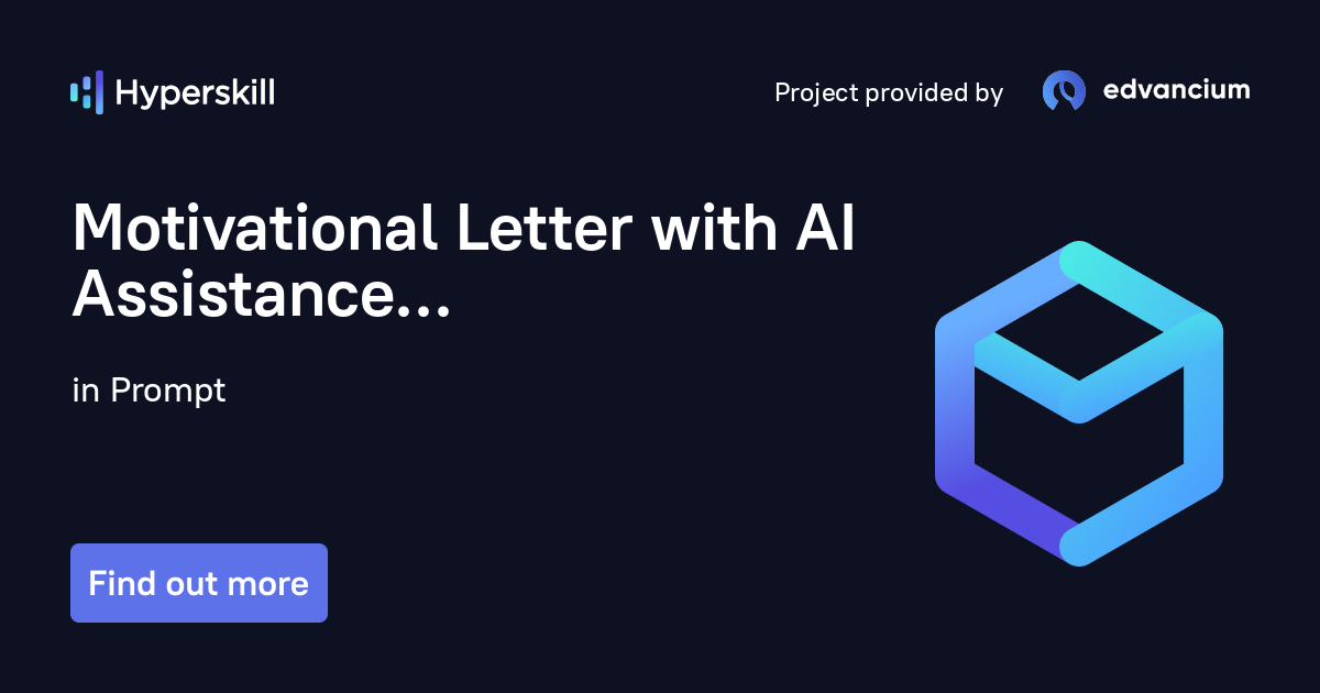 Motivational Letter with AI Assistance · Hyperskill