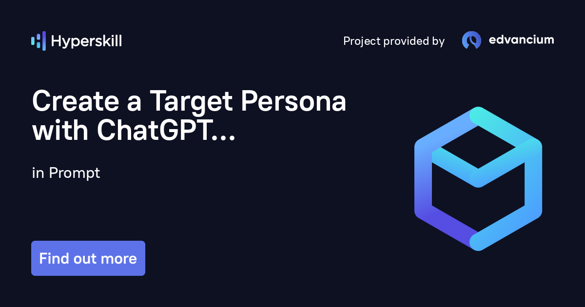 Create a Target Persona with ChatGPT · Hyperskill