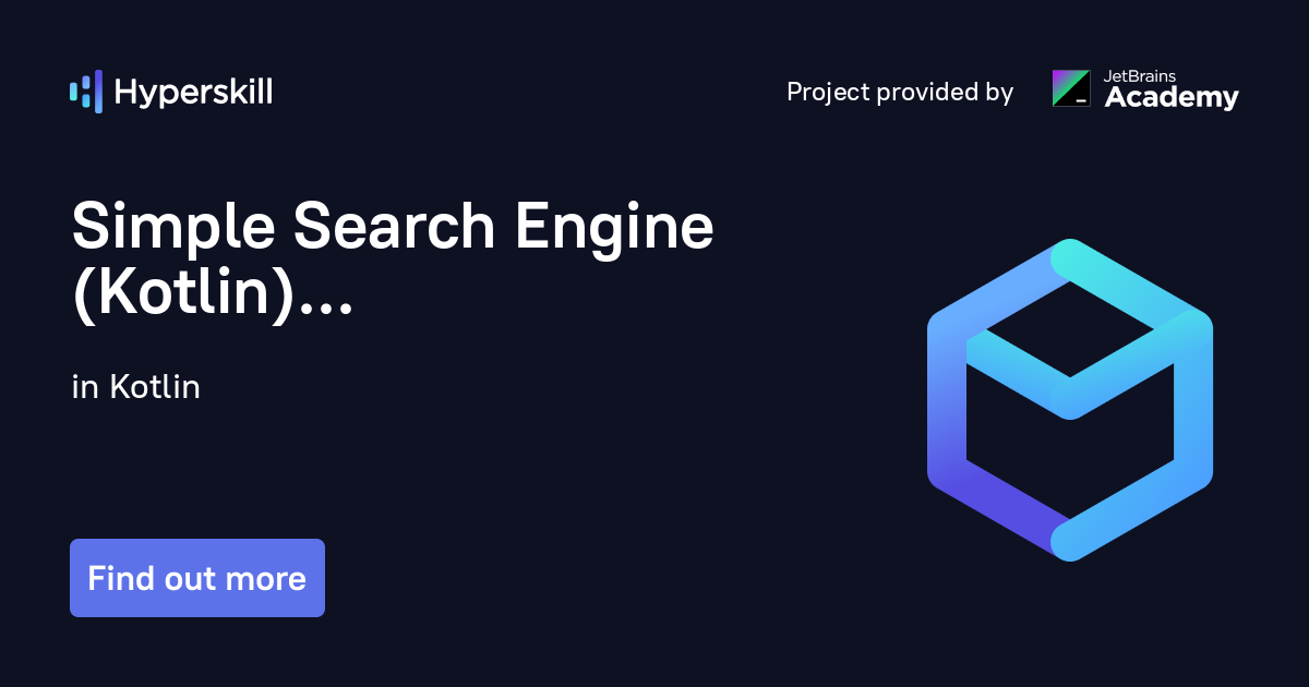 Simple Search Engine (Kotlin) · Hyperskill