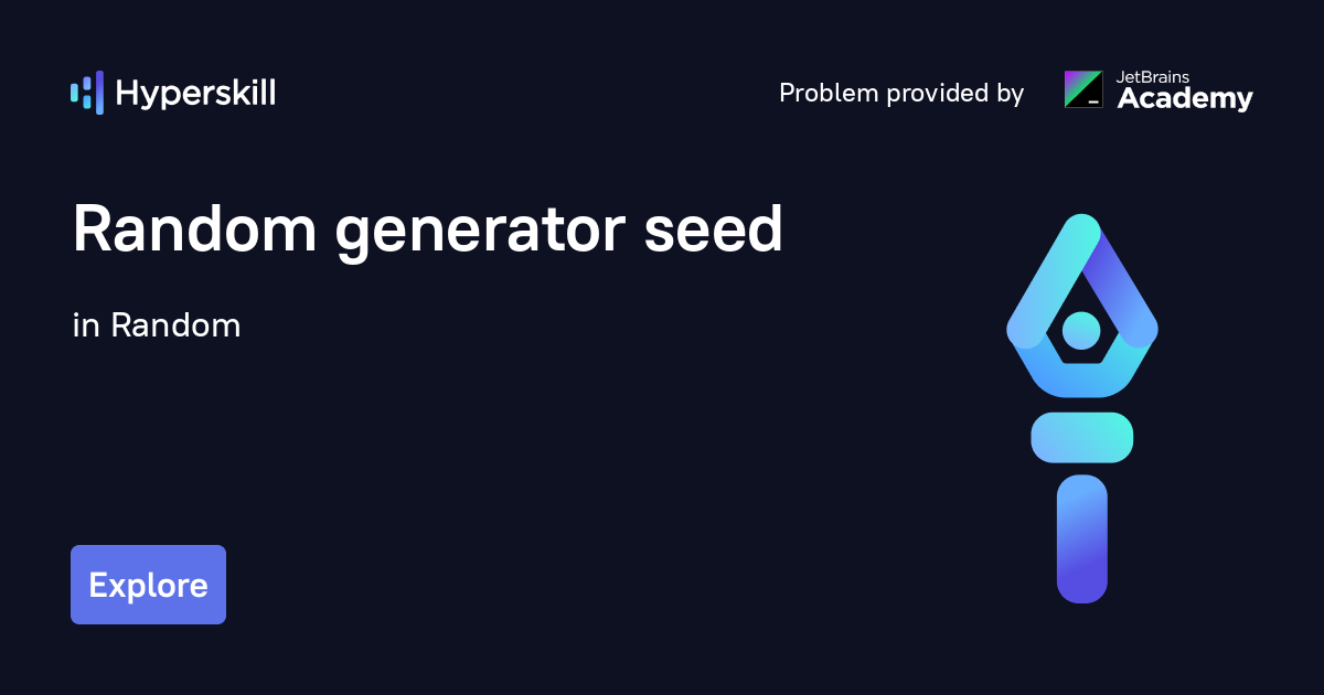 Random generator seed · Random · Hyperskill