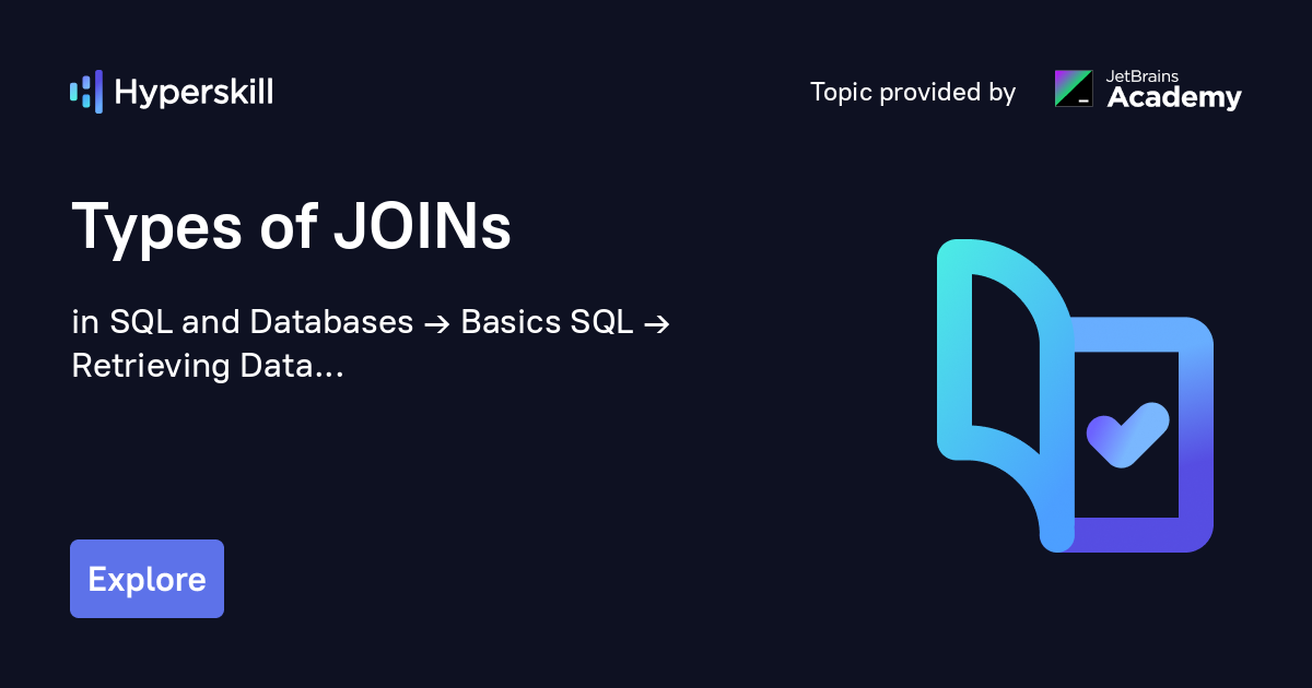 Types of JOINs · Hyperskill