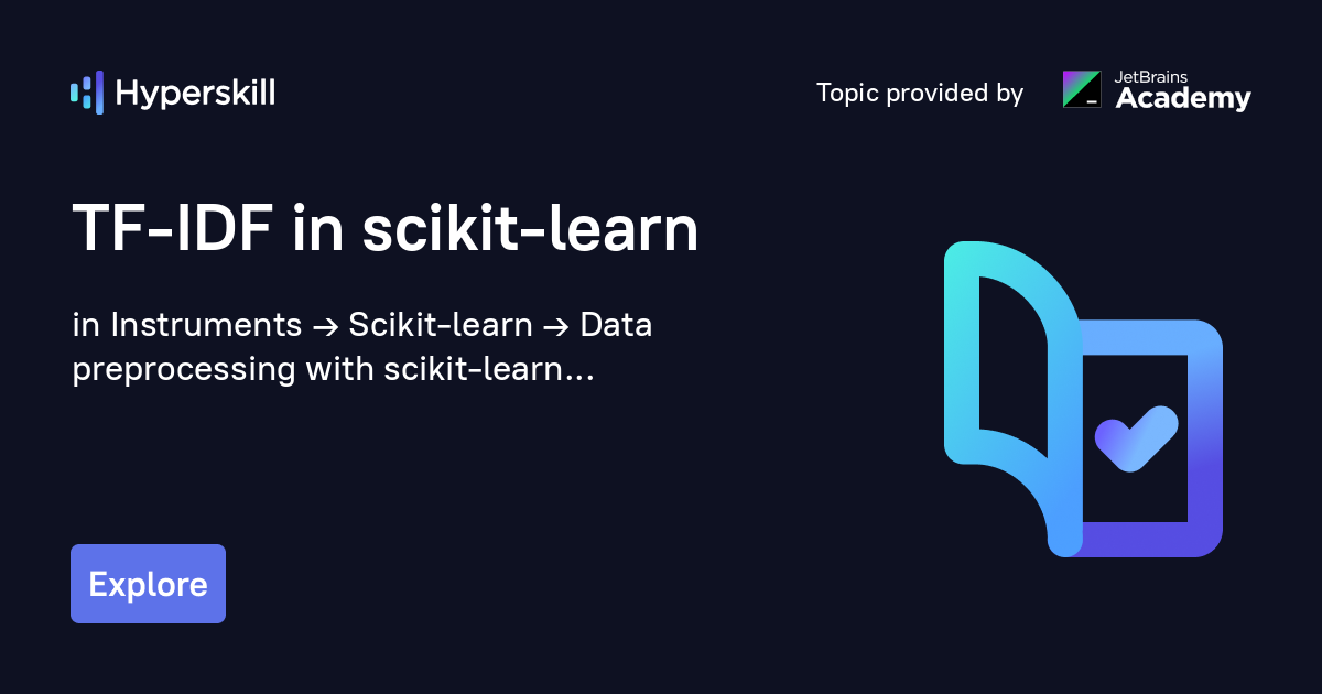 TF-IDF in scikit-learn · Hyperskill