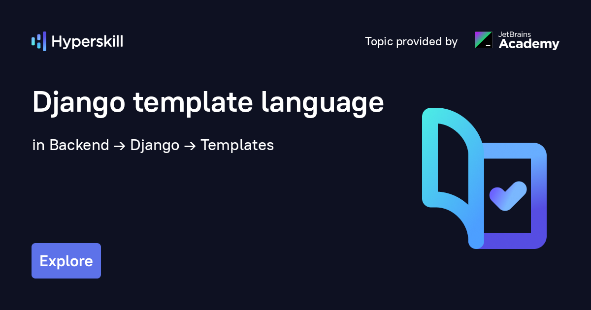 Django template language · Hyperskill