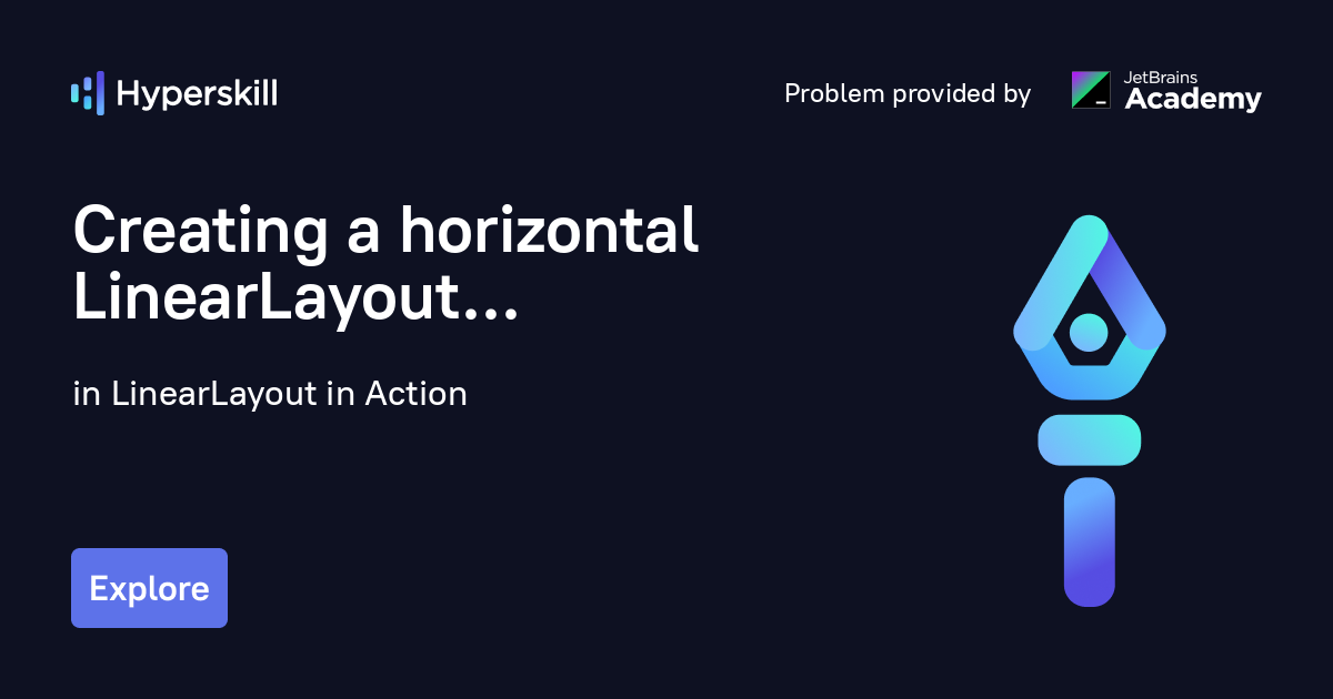 Creating a horizontal LinearLayout programmatically · LinearLayout in ...