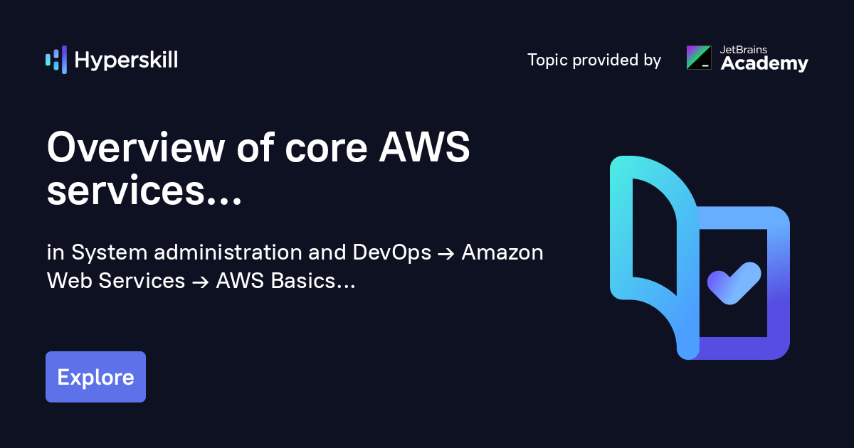 Overview of core AWS services · Hyperskill