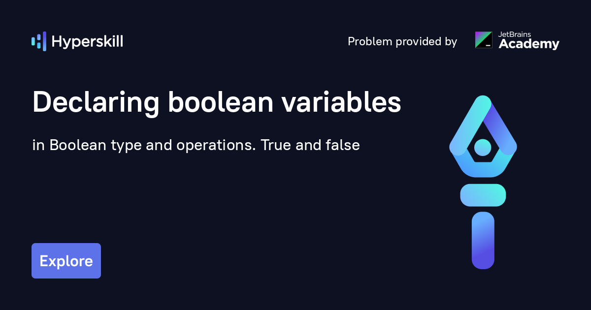 Daily challenge · Declaring boolean variables · Hyperskill