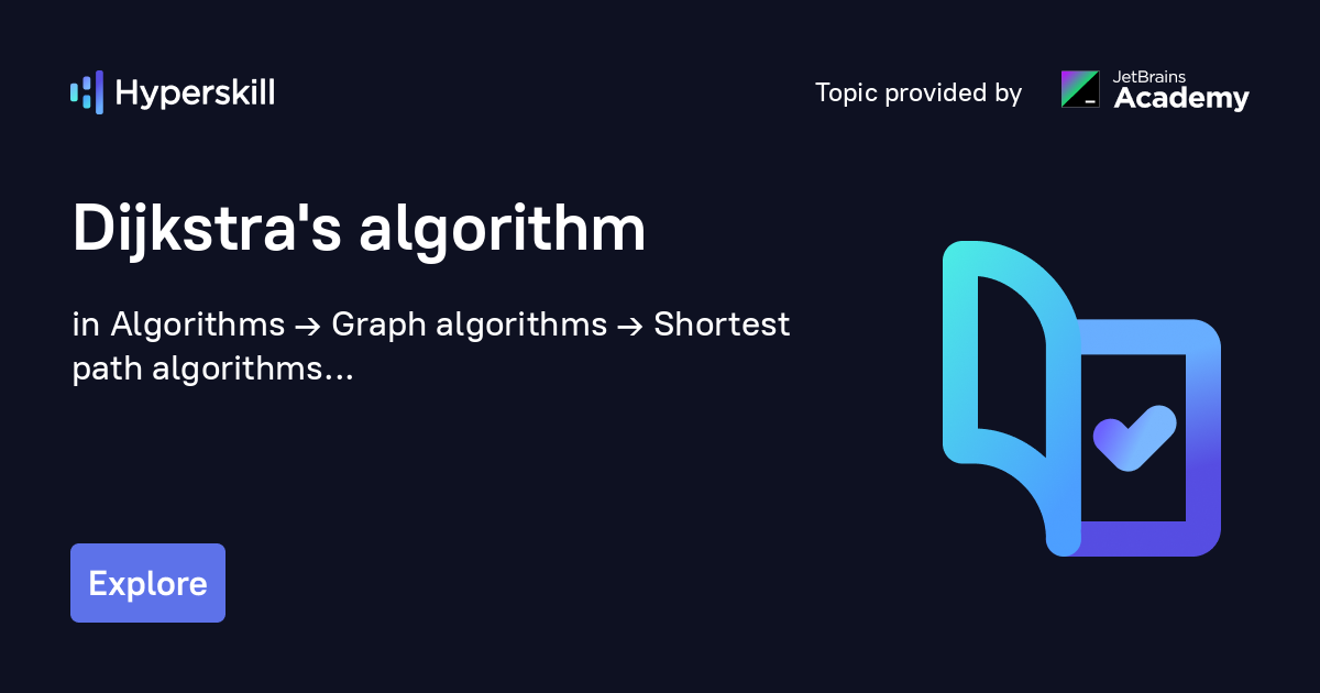 Dijkstra's algorithm · Hyperskill