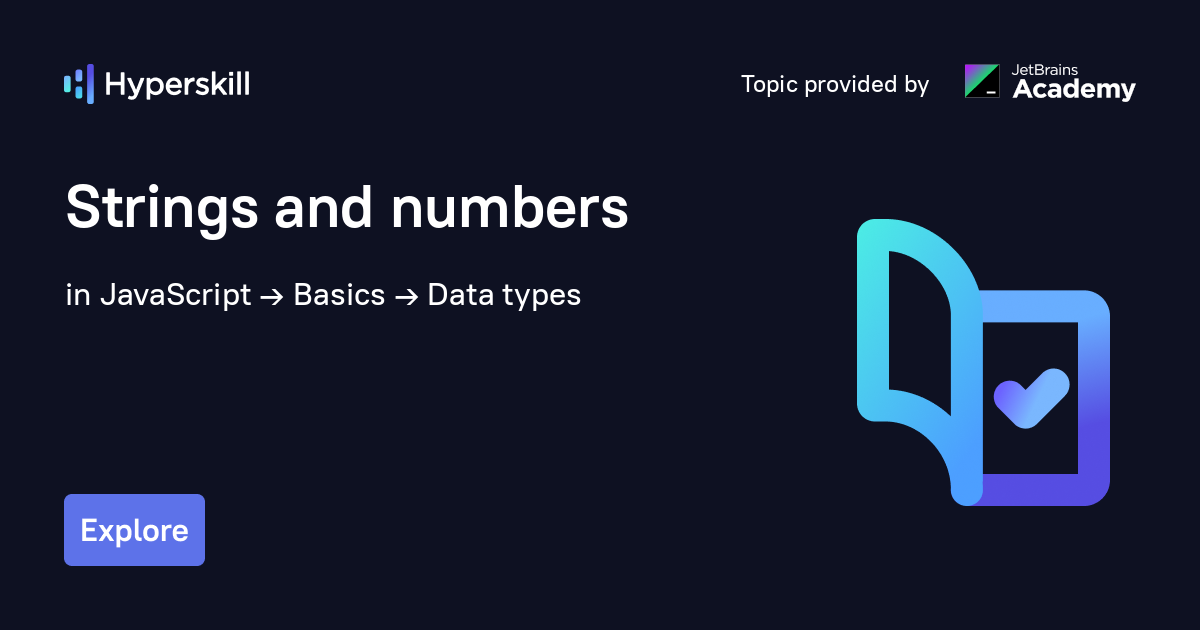 Strings and numbers · Hyperskill
