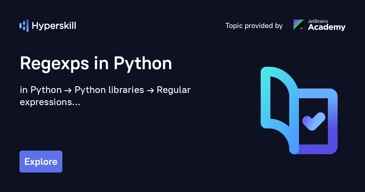 Regexps in Python · Hyperskill